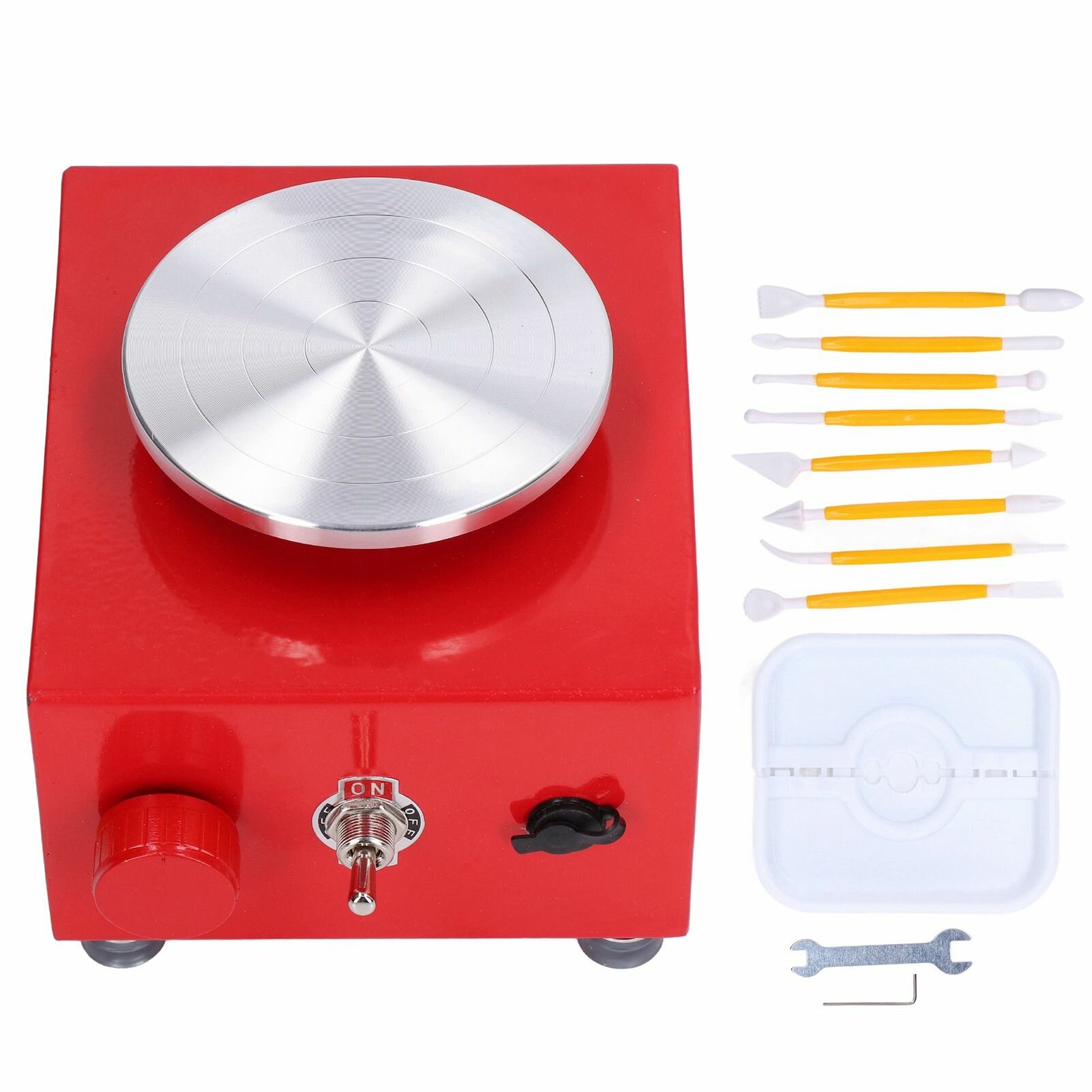 Детский гончарный круг с регулируемой скоростью, низкий шум, компактный