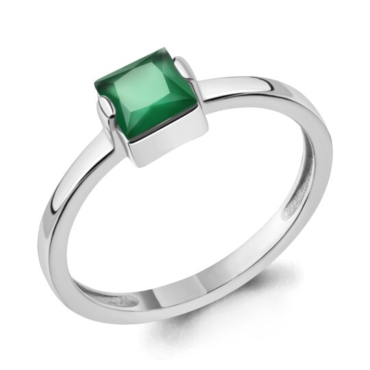 Кольцо, серебро, 925 проба, агат