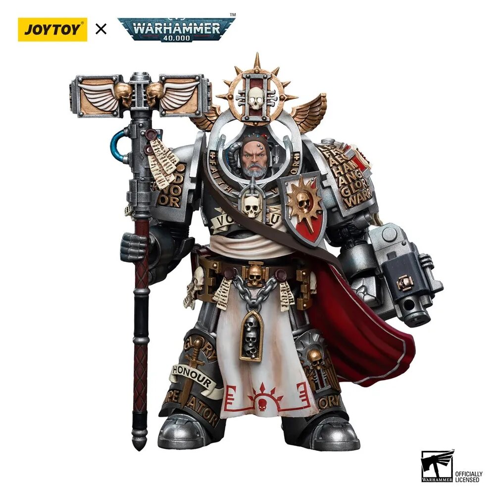 JOYTOY Warhammer 40K 1/18 Action Figures Grey Knights Grand Master Voldus Фигурка