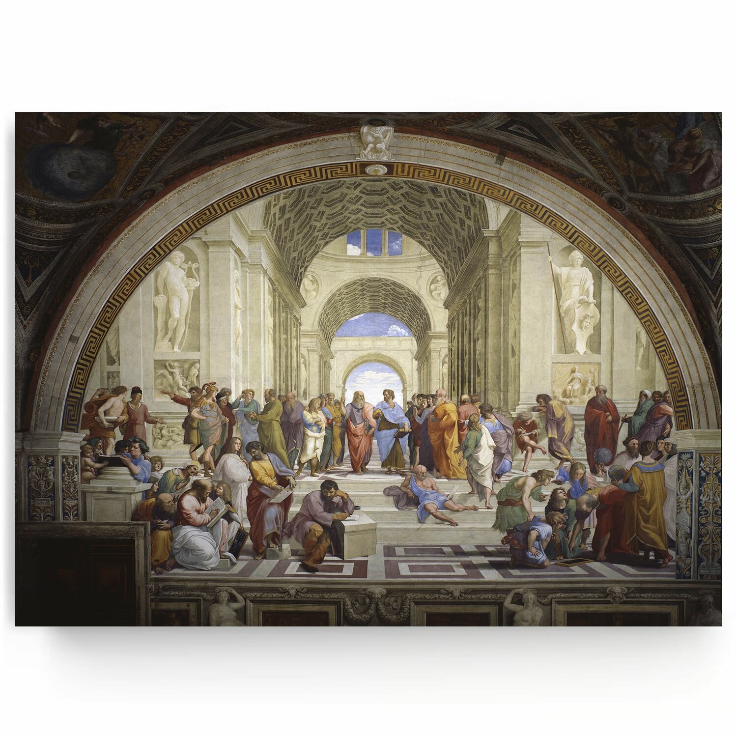 Картина / репродукция, Рафаэль Санти "Афинская школа", 60х80 см.