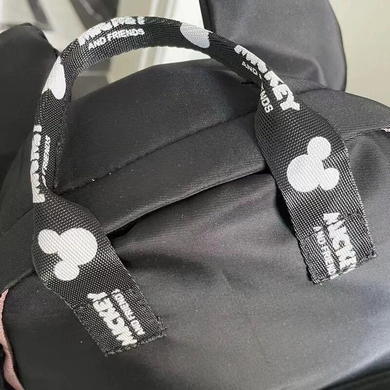 Черный рюкзак для девочек с ушками Микки, детский школьный портфель для 3-5 лет — фото 1
