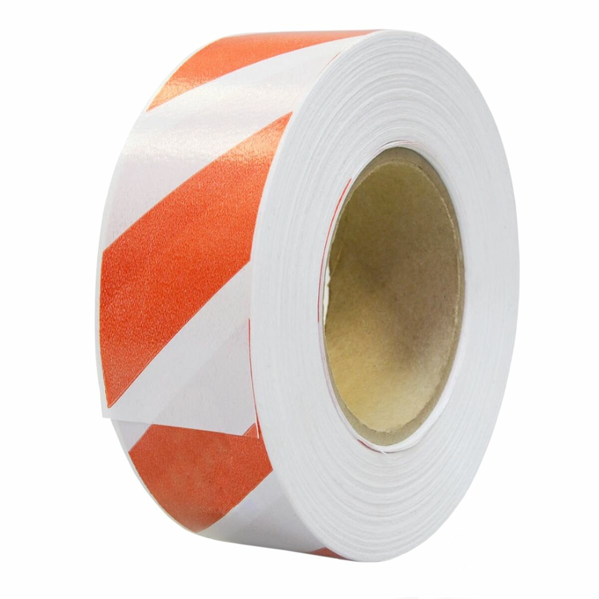 Лента сигнальная A.D.M. оградительная, светоотражающая, 50 мм, 100 м, Красно-Белая, без индивидуальной маркировки TWK001T