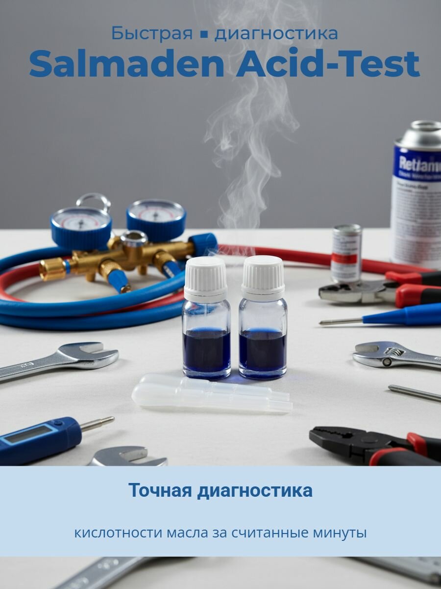 Тест Acid-Test выявления кислотности холодильных масел, 2 теста