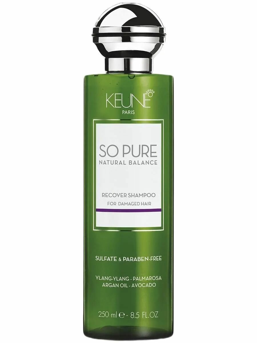 KEUNE SO PURE Восстанавливающий шампунь для повреждённых волос, 250 мл