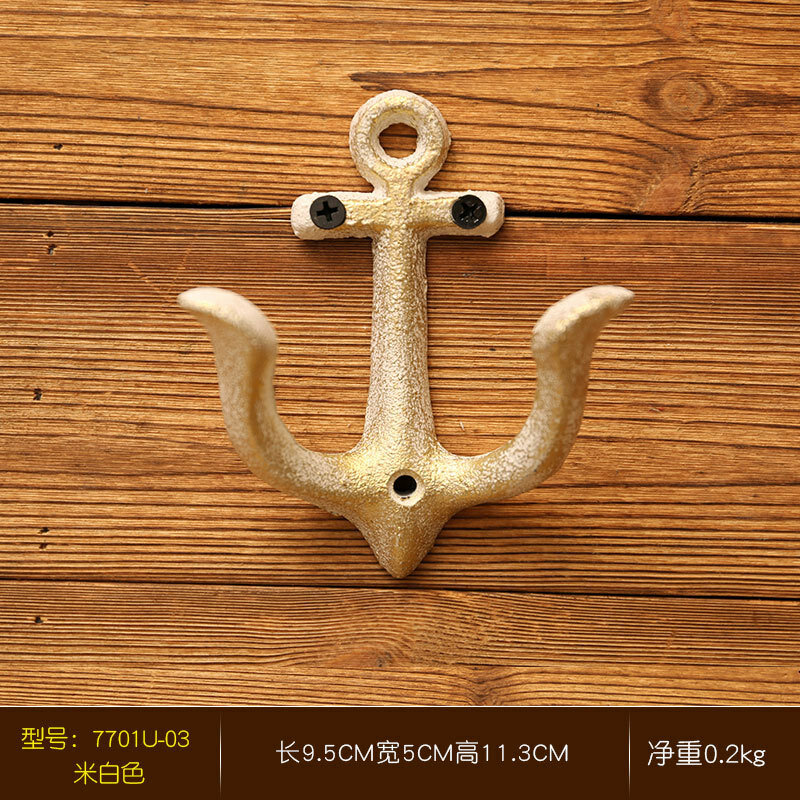 Средиземноморский ретро-крючок в виде железного якоря, креативный декор для дома, для гостиной, за дверью, для барбекю, ресторана, настенный декоративный крючок, настенное украшение.
