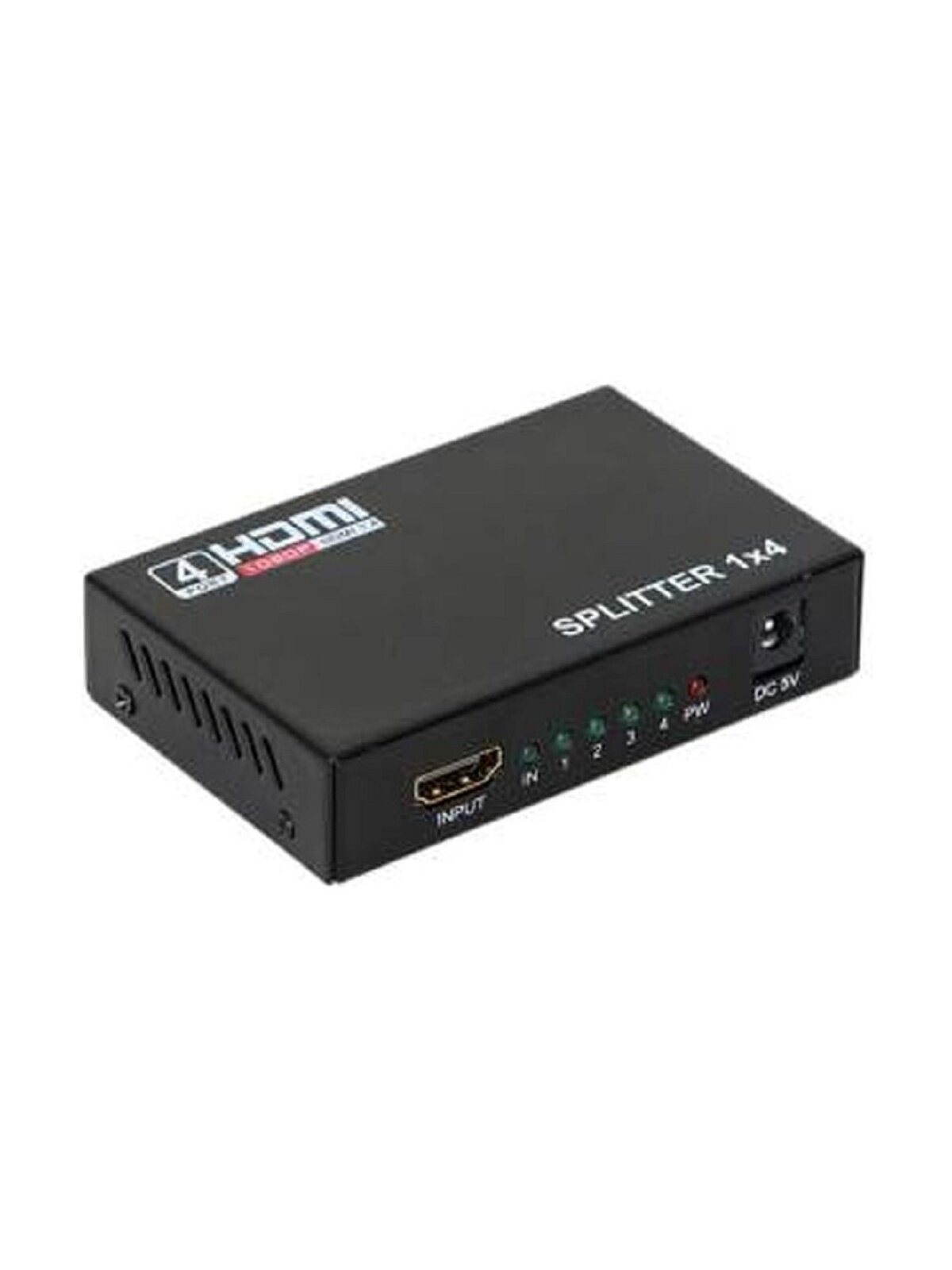 ORIENT HSP0104H, HDMI 4K Splitter 1->4, HDMI 1.4/3D, UHDTV 4K(3840x2160)/HDTV1080p/1080i/720p, HDCP1.2, внешний БП 5В/1А, метал. корпус (29986)