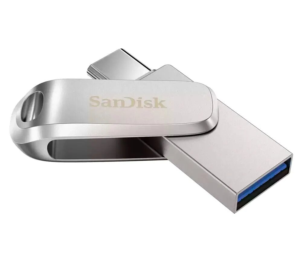 Накопитель SanDisk Ultra Dual Drive Luxe 64GB USB 3.1 gen 1/ USB Type-C 400 Mb/s (SDDDC4-256G-G46)