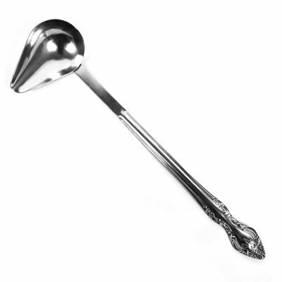 Ложка Домашняя Мода "Тройка" соусная из нержавеющей стали, 20 мл, 8х5 см, длина ручки 22,5 см (СБ113)