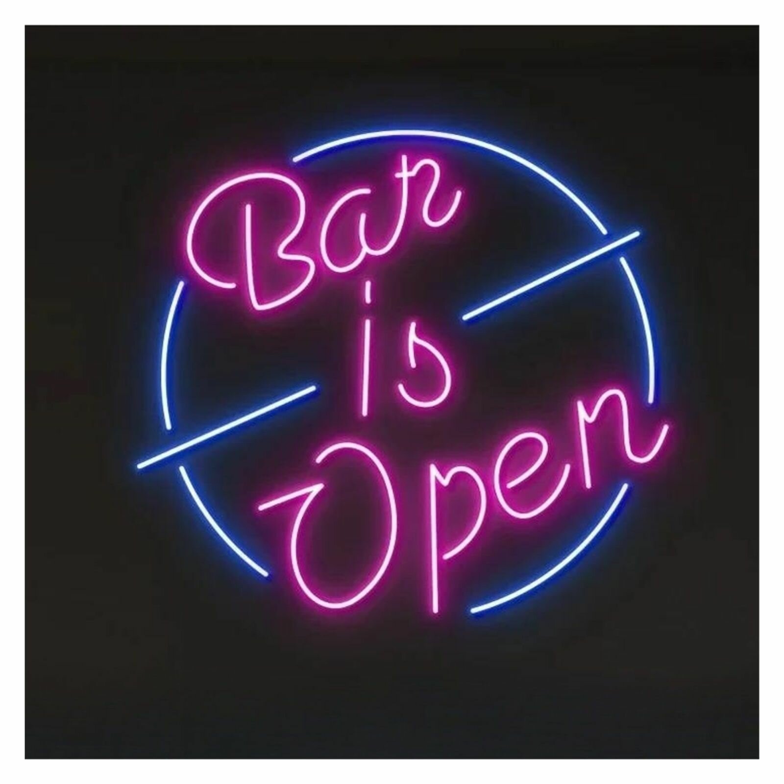 Bar Is Open Декор Неоновой Вывески 38смх36см