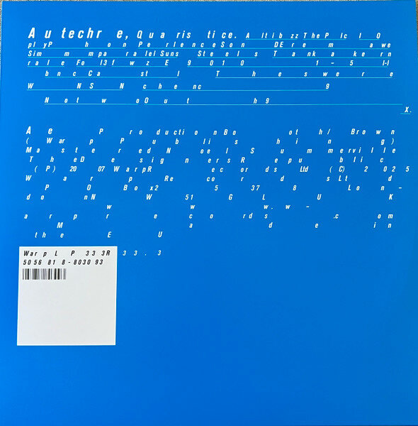 AUTECHRE Quaristice (2LP)