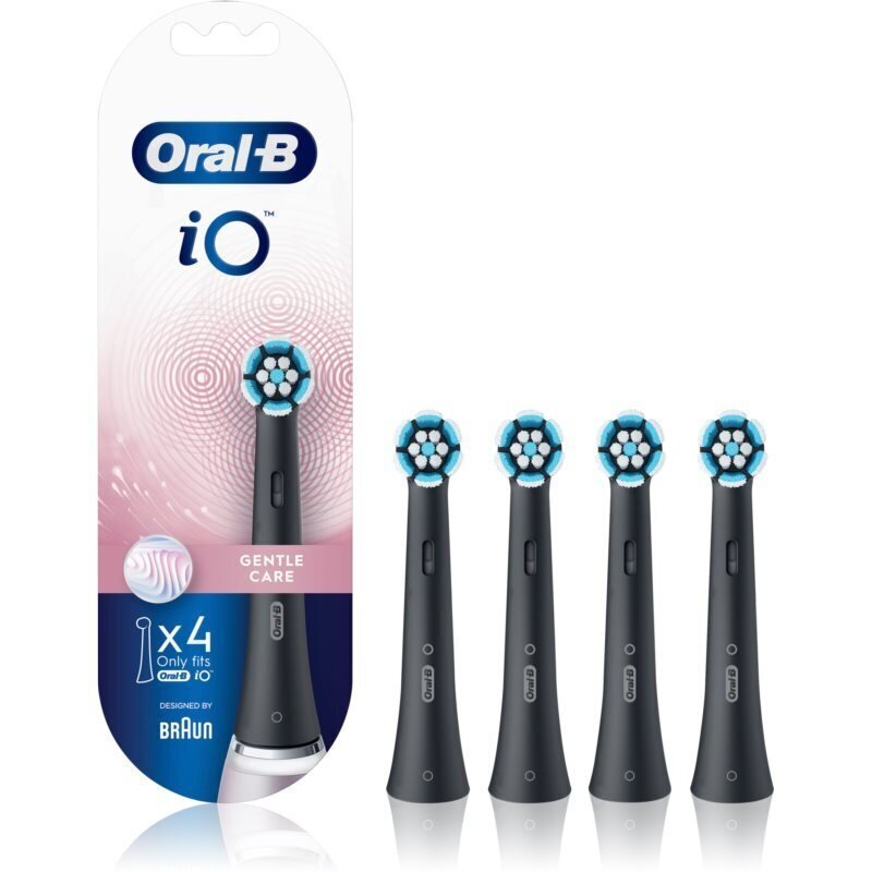 Подходит только для Oral-B IO GENTLE CARE , сменные головки щеток, черные,4 шт.