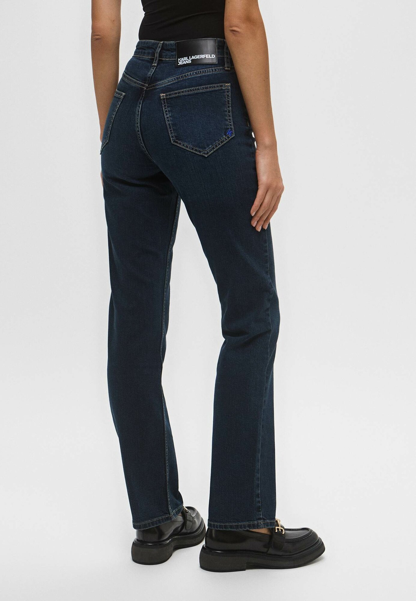 Джинсы зауженные KARL LAGERFELD JEANS, размер 29/32, темно-синий — фото 1