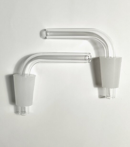 Пробка 15х11 мм со стеклянной трубкой 8 мм, 2 шт. подходит для пробирки 14х120 мм