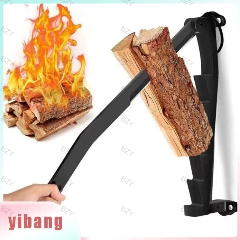 Щепокол ручной черный из ABS пластика для кемпинга и пикников на открытом воздухе