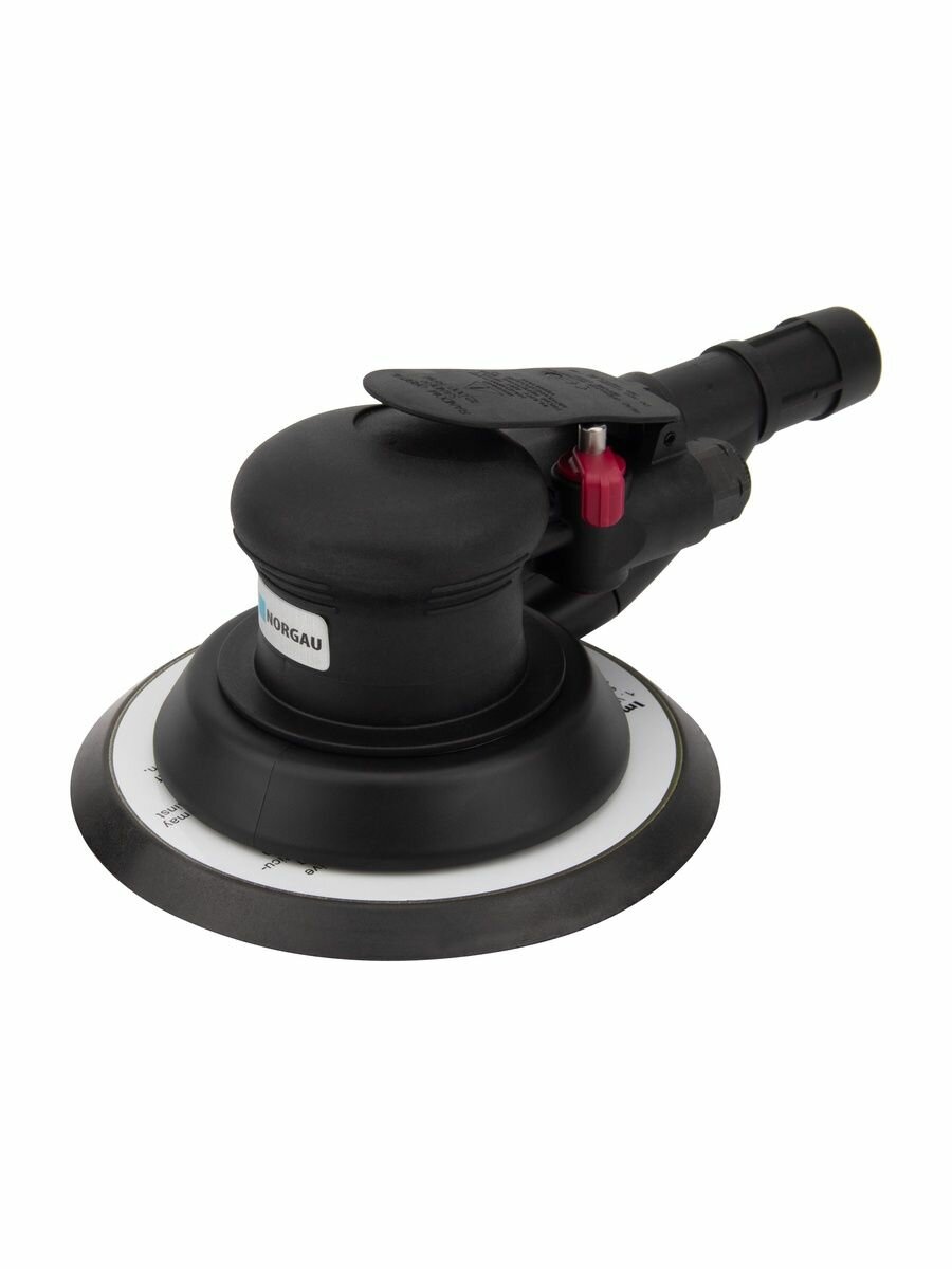 Шлифовальная орбитальная пневматическая машинка NORGAU Industrial профессиональная с пылесборником, 12000 об/мин