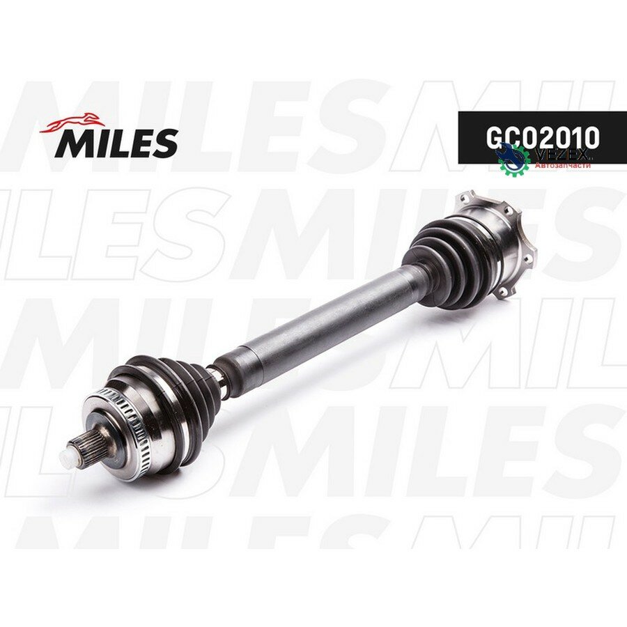 MILES GC02010 Привод в сборе правый AUDI A4/VW PASSAT 1.6-2.0 95-00 (ABS) (GKN 301210) GC02010