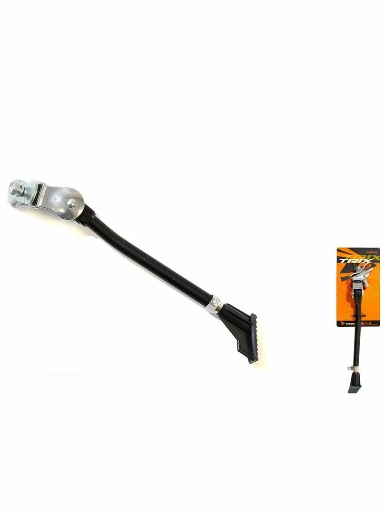 Подножка TRIX 20-28", алюминиевая, крепление центральное, регулируемая, черная