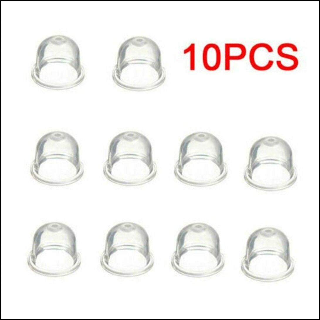 10 шт. Бензиновый насос для подкачки топлива для кустореза, бензопилы, карбюратора, масляного колпачка, сменного пузырька, садовые инструменты, аксессуары