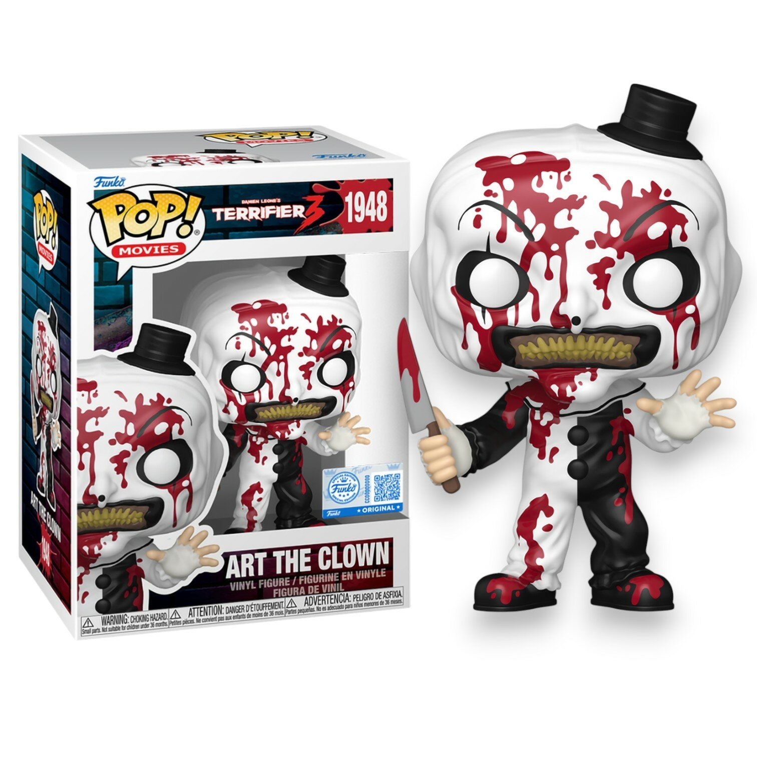 Фигурка Funko Pop! коллекционная Клоун Арт "Ужасающий" Эксклюзив 1948 (Фигурка Фанко Поп)