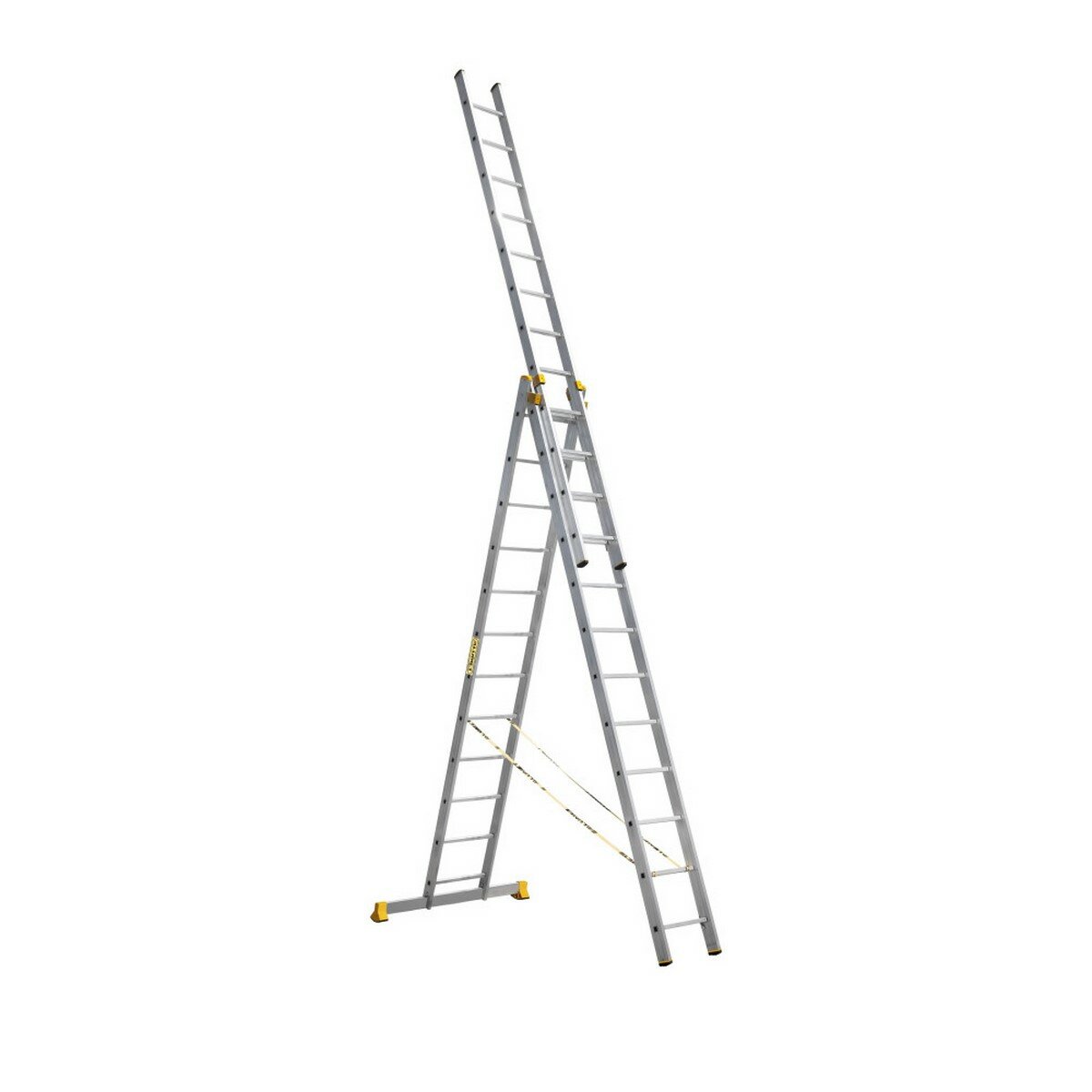 Лестницы Alumet 3Х12 Профи Трехсекционные Алюминиевые 9312, Длина 8.6 М, Нагрузка 150 Кг.