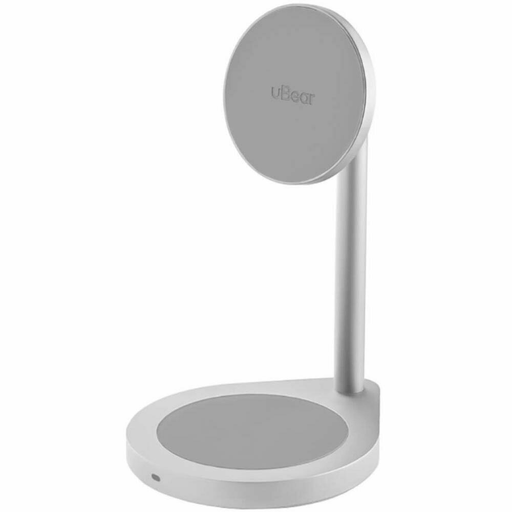 Беспроводное зарядное устройство uBear Stage 2 в 1 (WL06SL21-AD), Серебристый