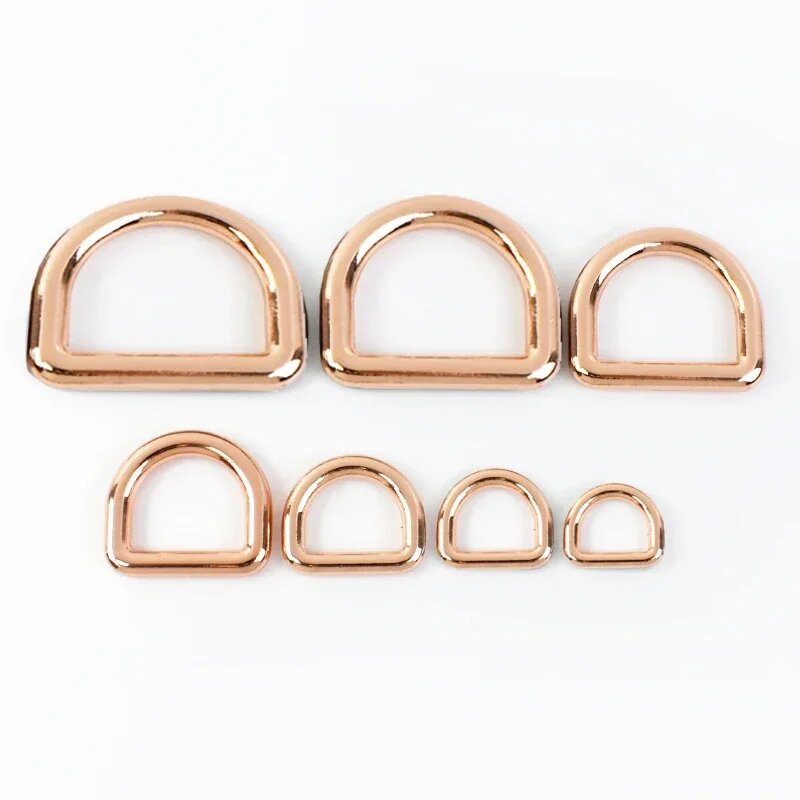 Кольца D-образные RoseGold 20mm (20шт)