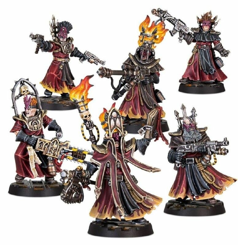 Cawdor Redemptionists. С подставками. Necromunda. Warhammer