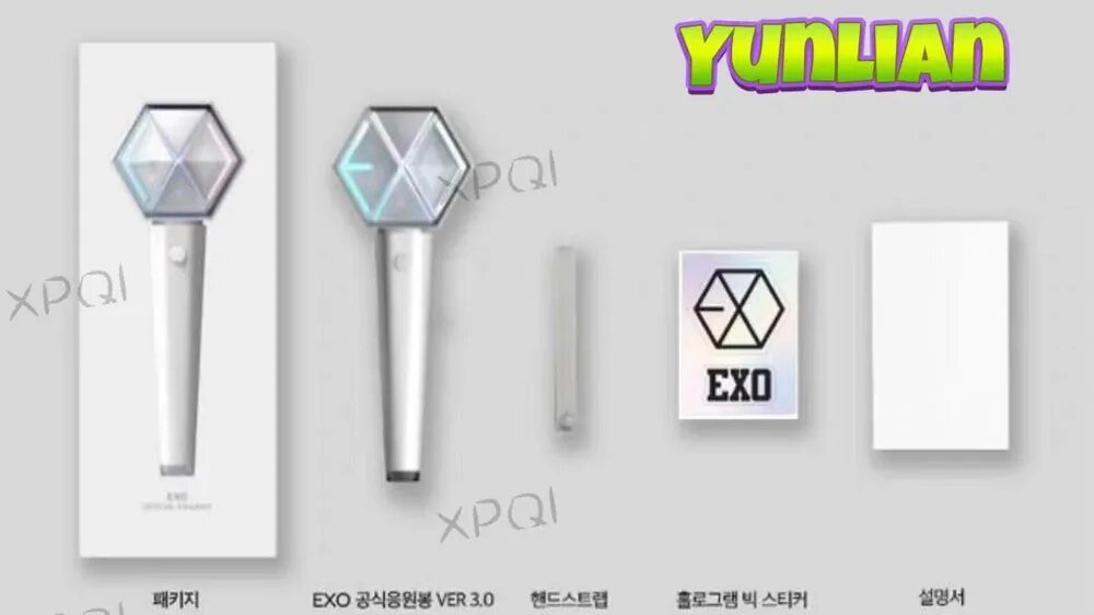 Лайтстик EXO земной шар ластик k-pop стрэй кэтс lightstick кпоп с карточками