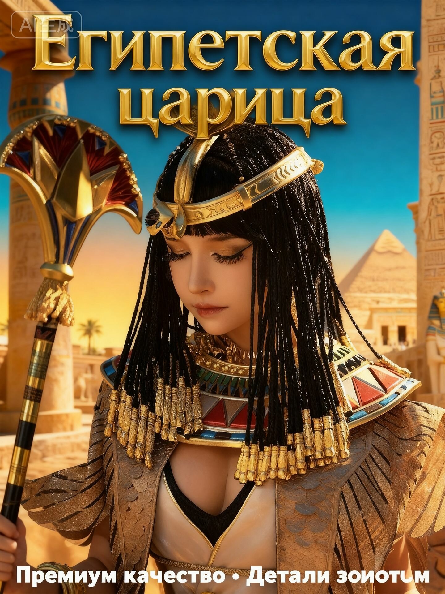 Парик Клеопатры карнавальный