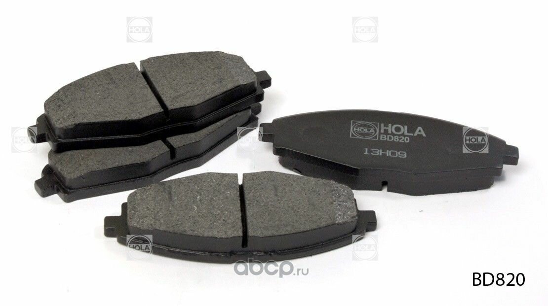 Деталь BD820, HOLA, Тоpмозные колодки, дисковые, пеpедние, CHEVROLET Lanos, Spar