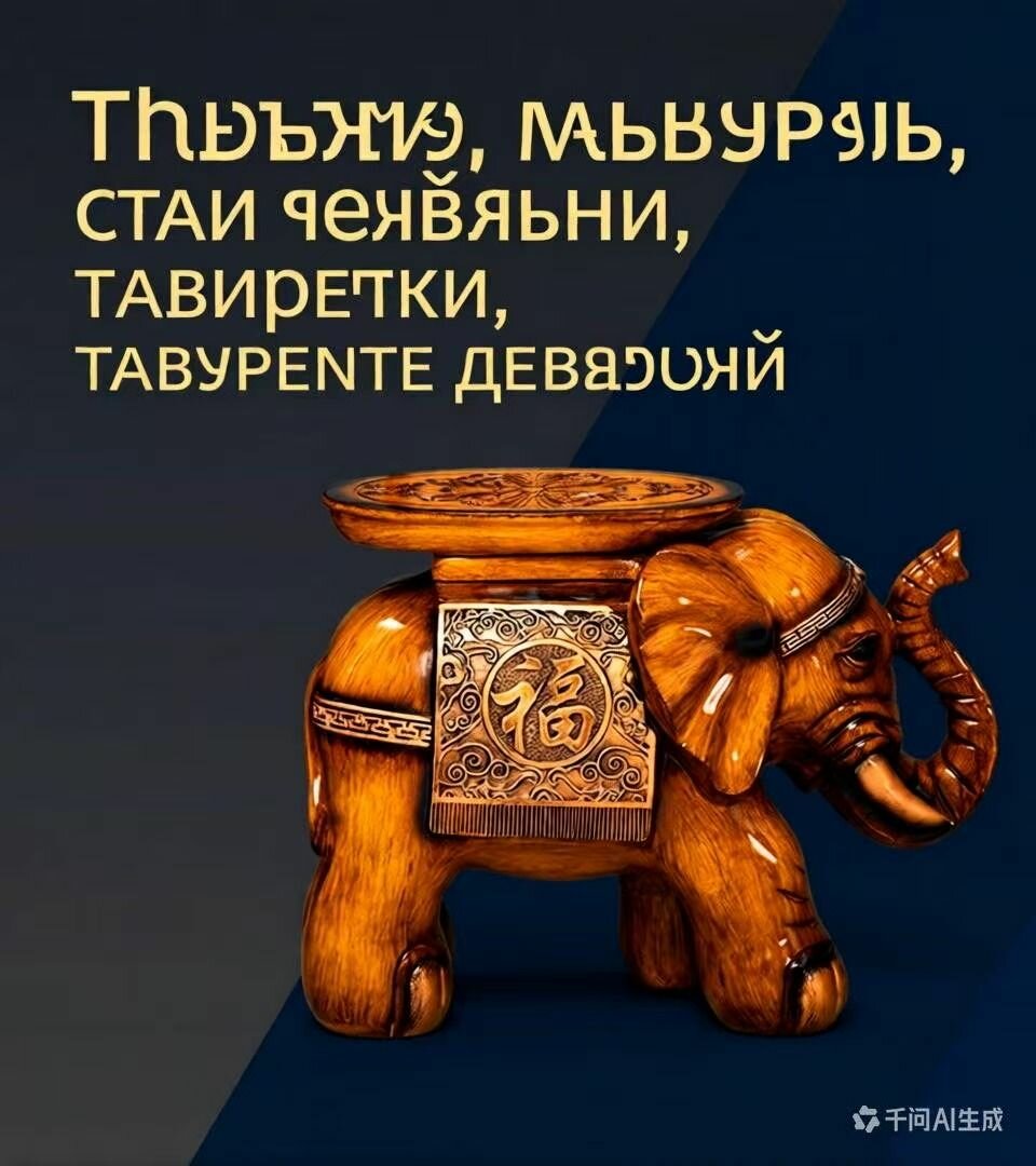 Табурет деревянный слон декоративный стул деревянный для дома с золотыми узорами