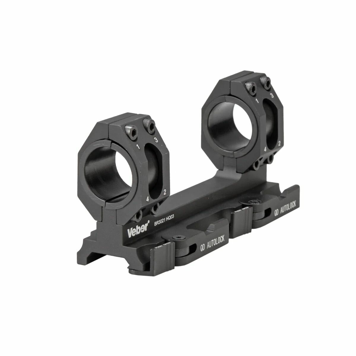 Моноблок для прицела Veber BR3021 HQ03 быстросъемный на Weaver