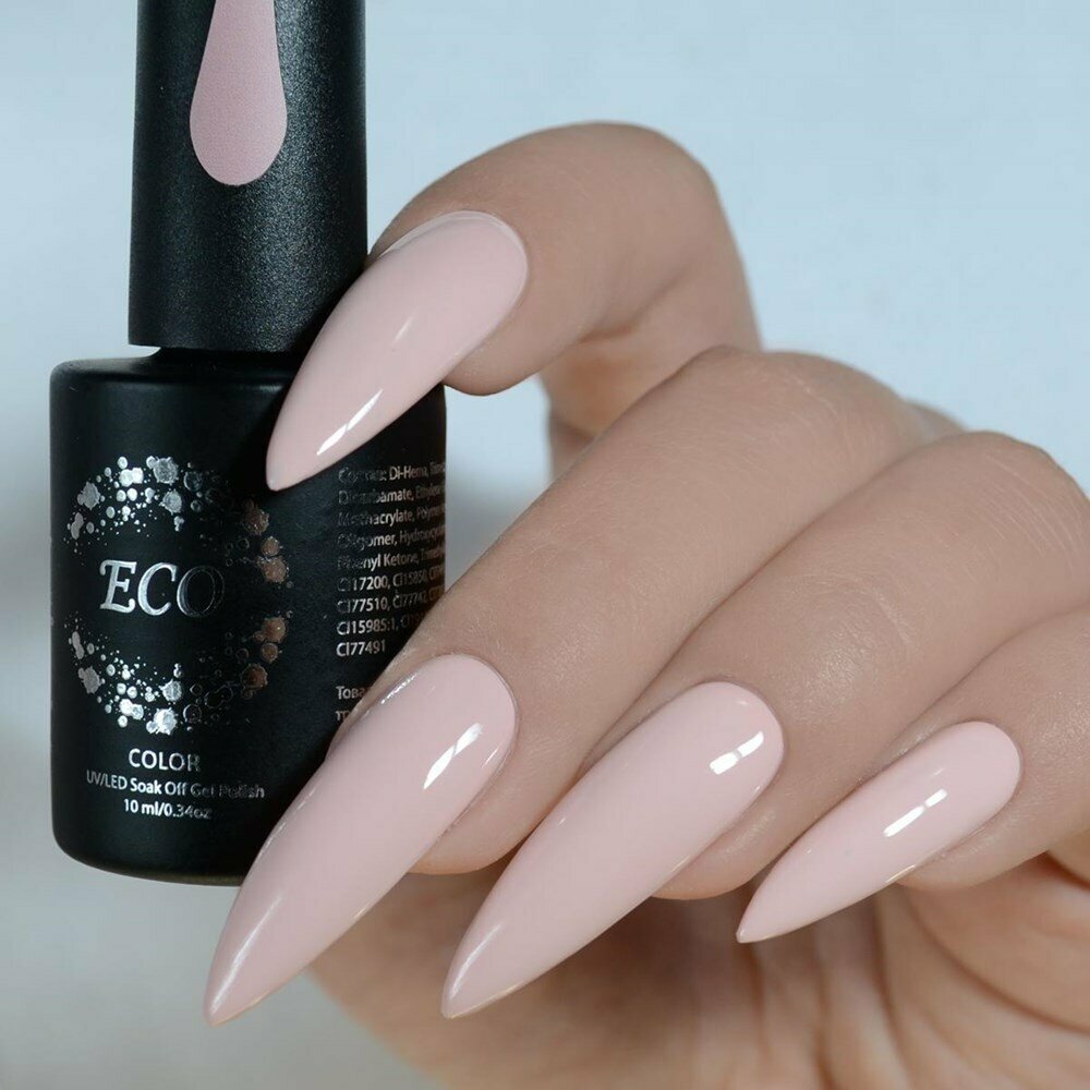 Гель-лак для ногтей ТМ ECO №07 Основная (шеллак), бежевый, 10мл