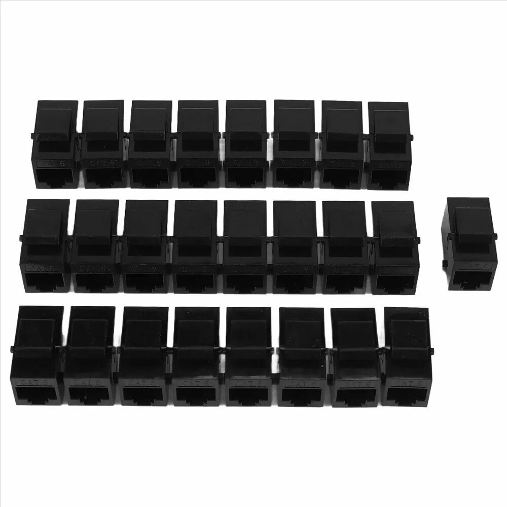 25 шт. соединителей RJ45, соединители Cat6, вставки "мама-мама".
