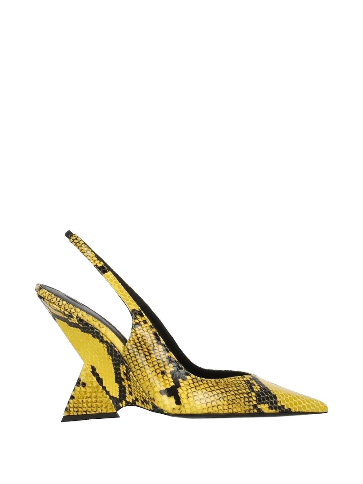 Туфли Snake-print slingback pumps 