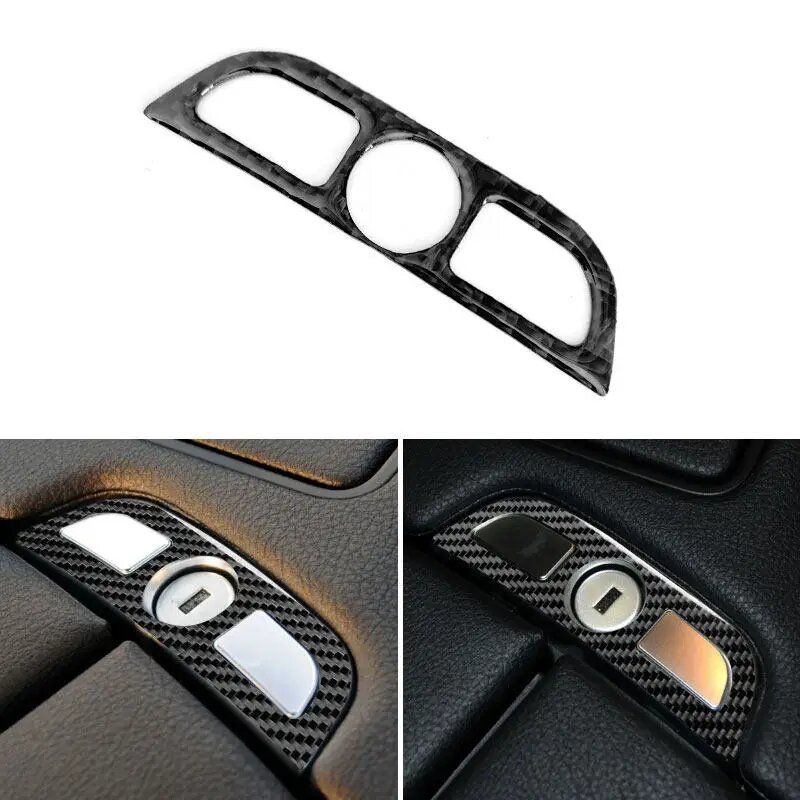 Для BMW 6 серии M6 F12 F13 F06 2011-2018 M Sport Car Внутренние аксессуары Углеродное волокно Центральный подлокотник Коробка Кнопки Накладка Наклейка