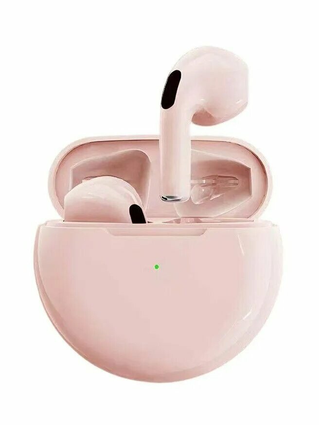 Наушники беспроводные с микрофоном, Bluetooth, USB Type-C, светло-розовый