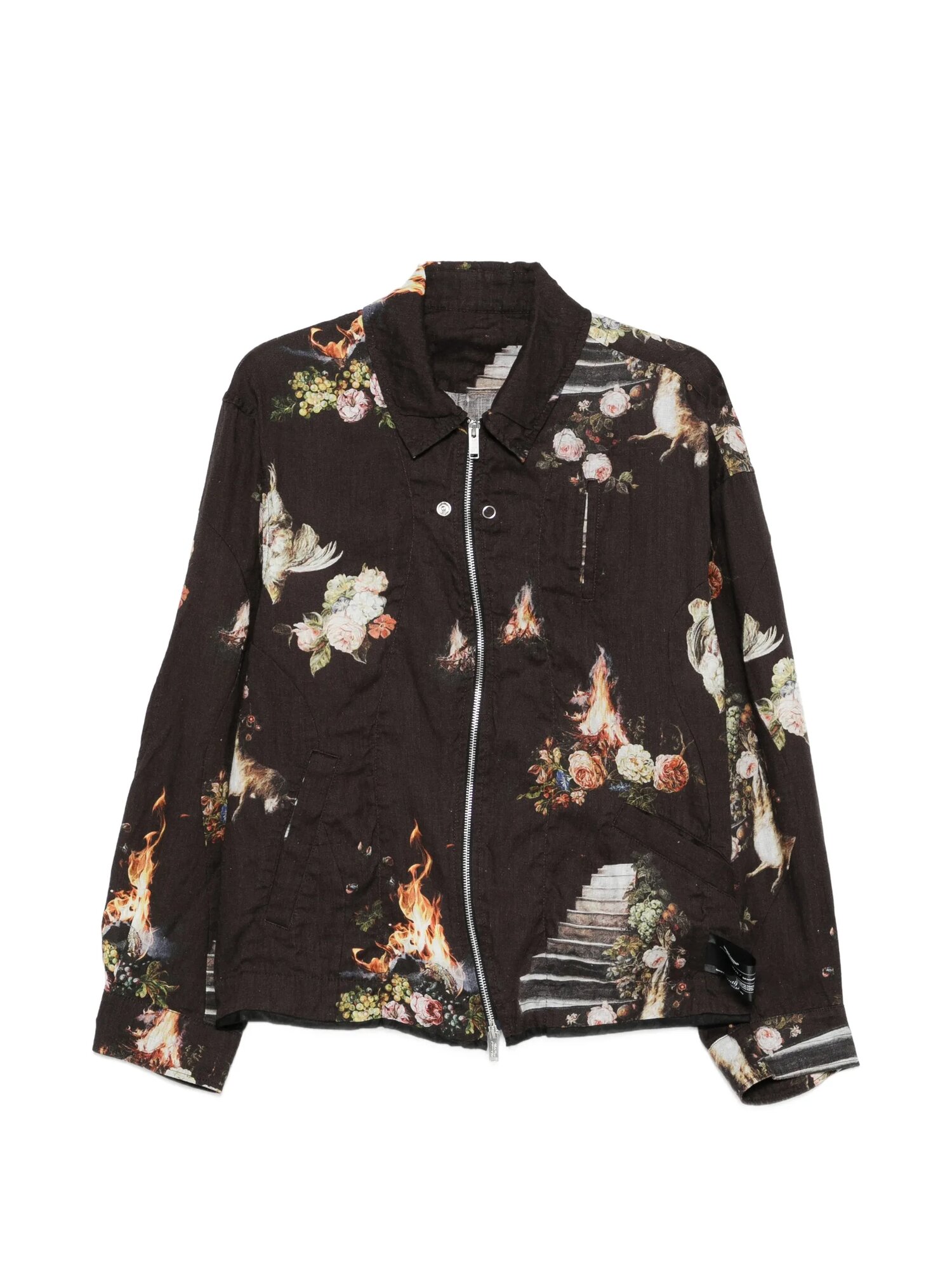 Куртка Floral-print bomber jacket