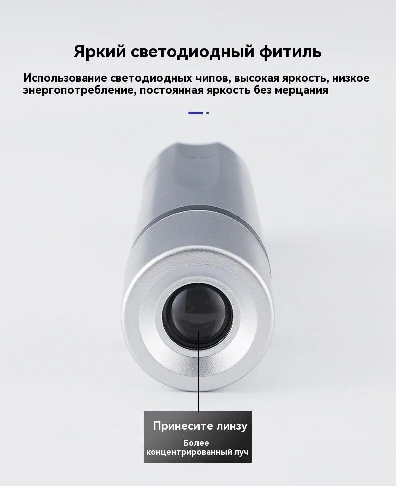 Фонарь-прожектор переносной аккумуляторный светодиодный настенный черный пластик — фото 1
