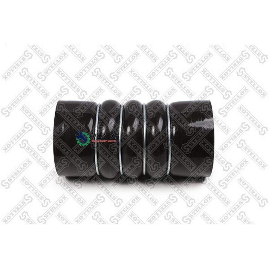 STELLOX 8111253SX патрубок интеркулера! черный (р) D=90mm L=195mm\ RVI Premium