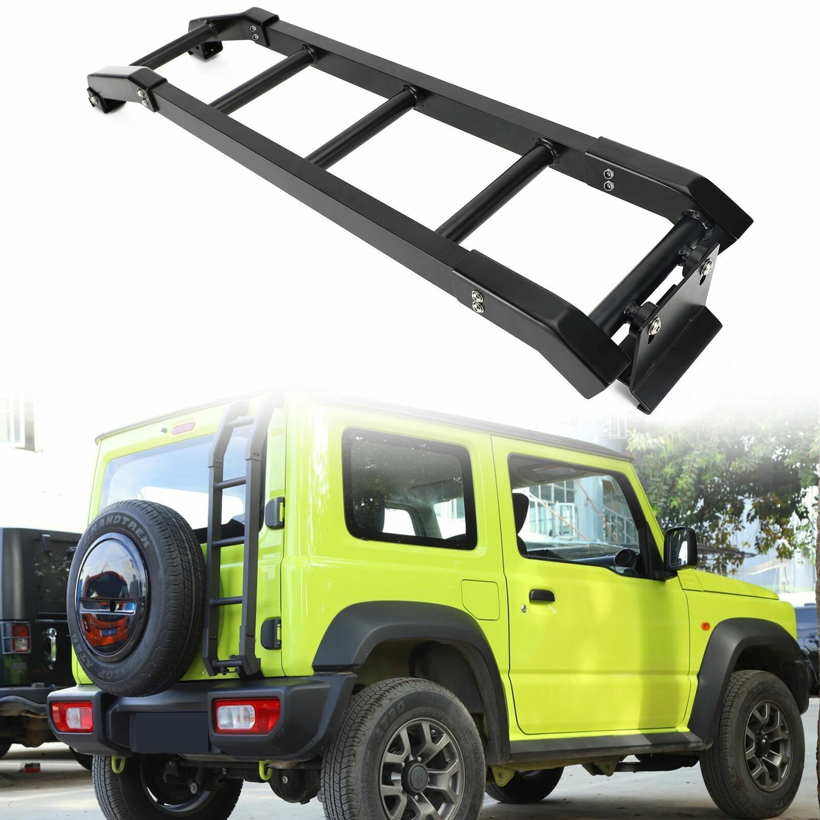 Защита внешних частей Лестница автомобиля Задняя к багажнику Suzuki Jimny 2019+