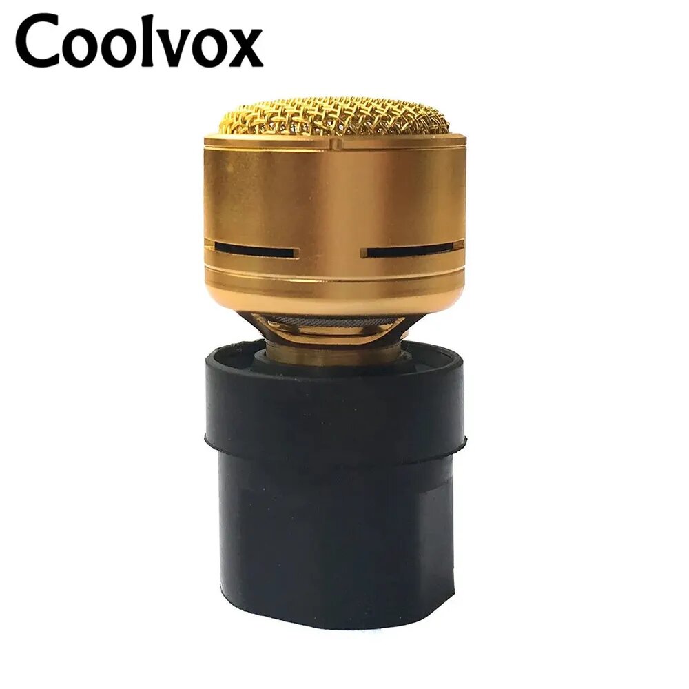 Coolvox Аксессуар для микрофона концертный Динамическая микрофонная капсула, черный, золотой