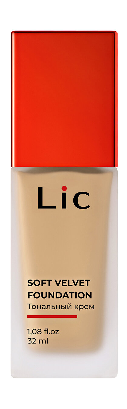 LIC Крем тональный Soft Velvet New, 32 мл, 04О