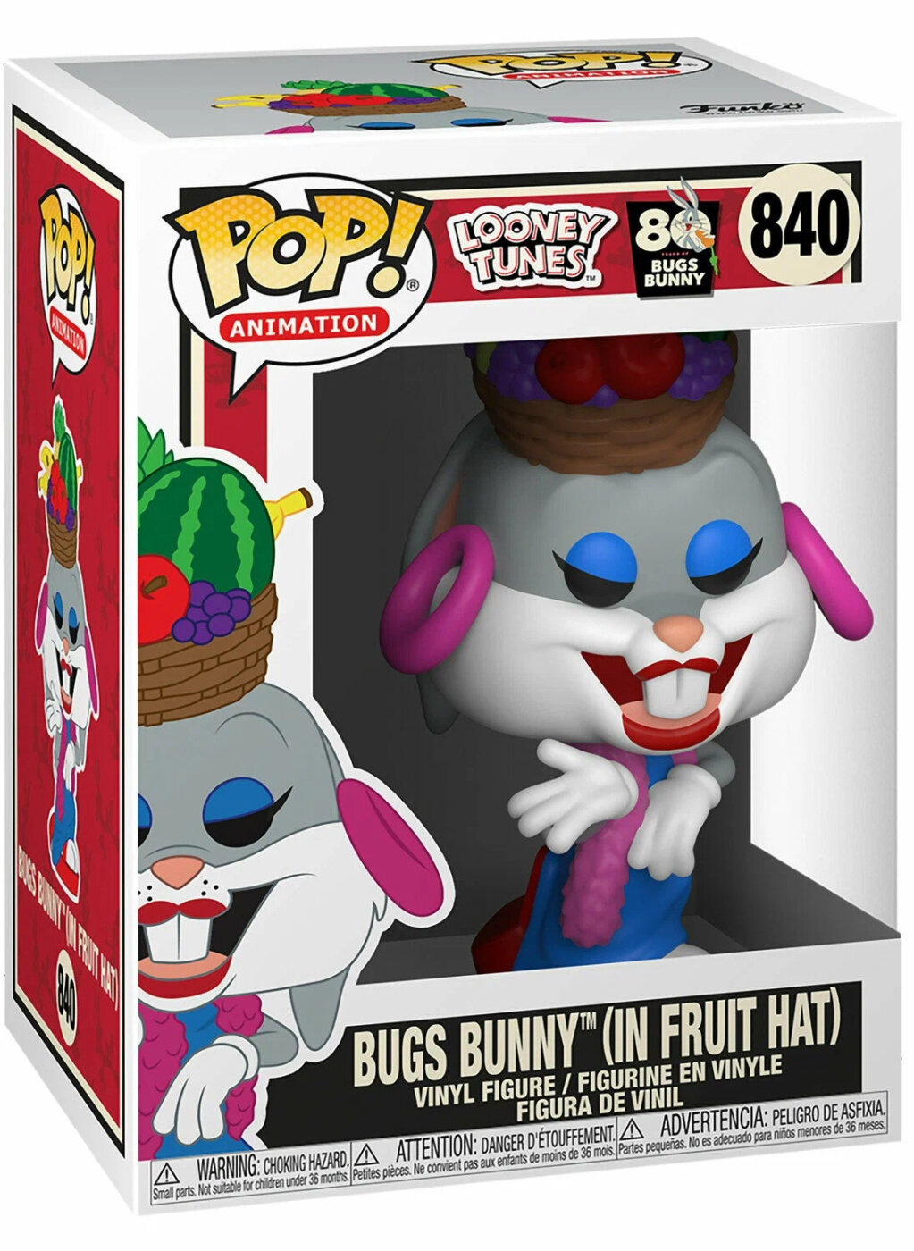 Фигурка Funko POP! Animation Looney Tunes Bugs 80th Bugs Bunny In Fruit Hat (840) 49161
