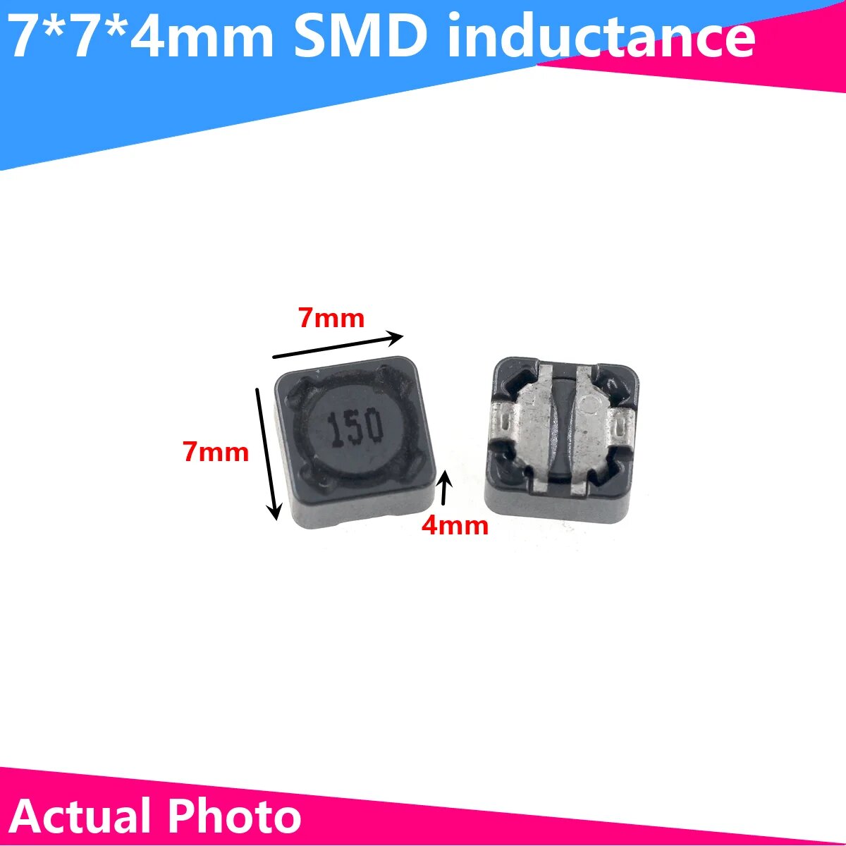 Индуктор CDRH74 150uh SMD 20шт.