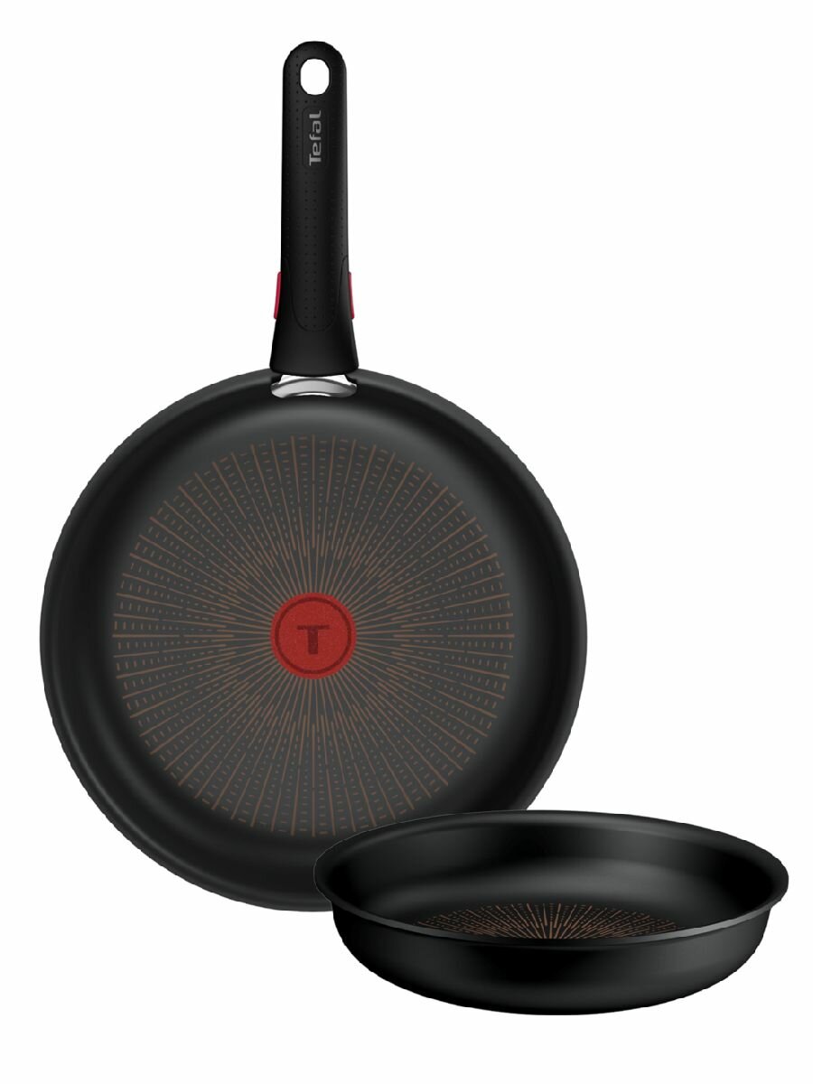 Набор посуды из 3 предметов Tefal Ingenio Excellence Fusion, сковороды 22 и 26 см, съемная ручка, для всех типов плит