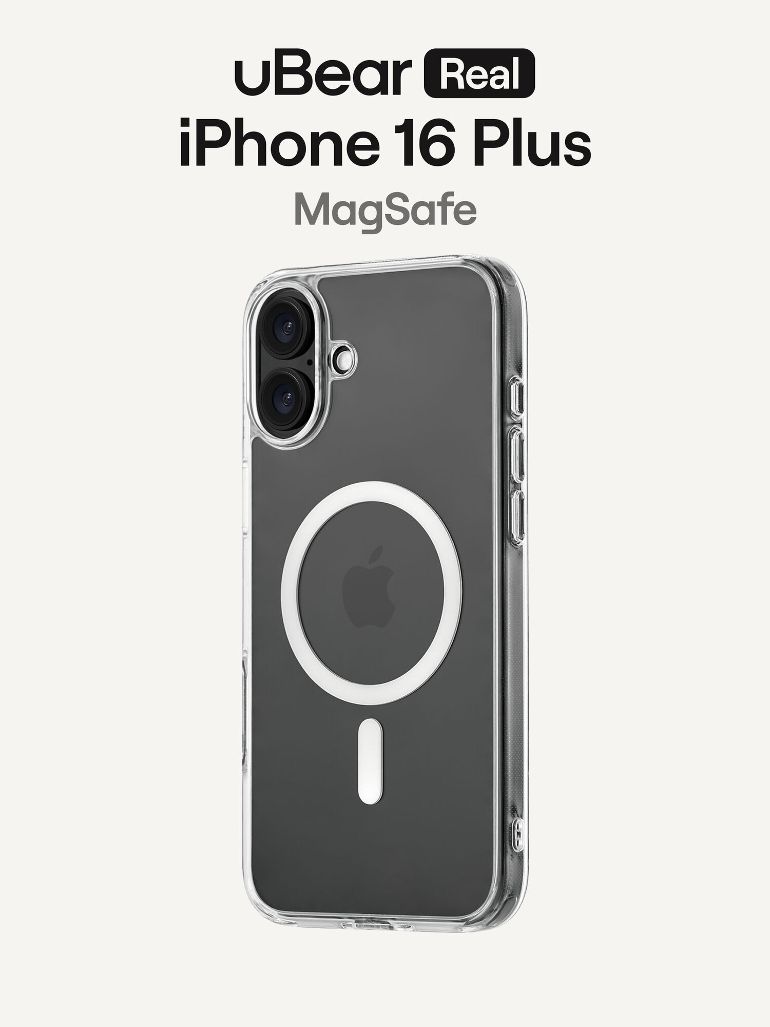 Чехол на iPhone 16 Plus uBear Real Mag Case, магнитный, усиленный