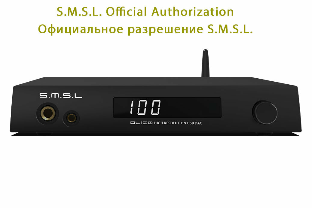ЦАП-усилитель SMSL DL100 Hi-Fi-усилитель класса High-End с балансным 4,4-мм выходом для наушников, оптическим, XLR, MQA, HDMI, RCA и беспроводным сертифицирован JAS Hi-Res