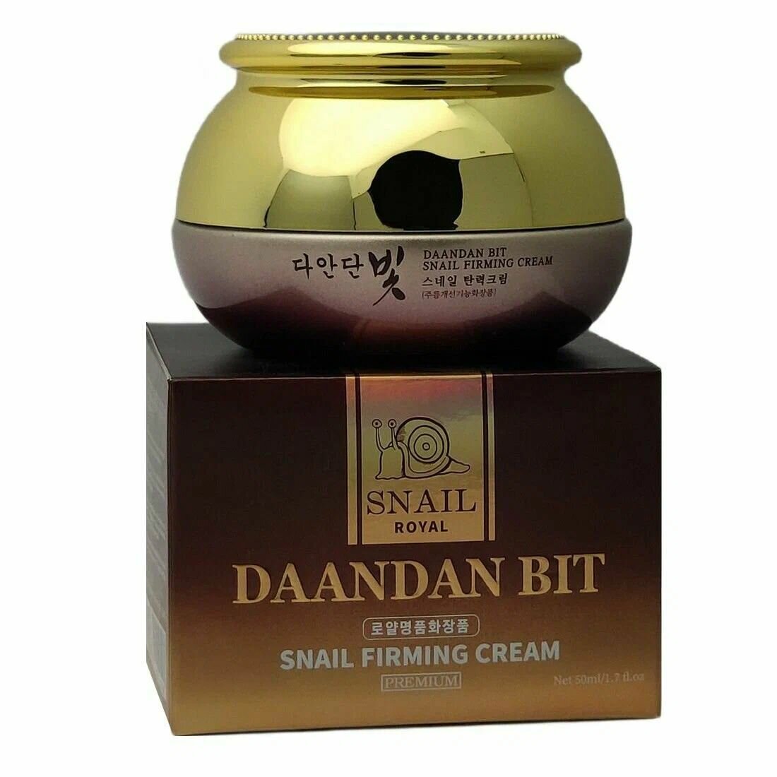 Daandan Bit Snail Firming Cream Антивозрастной крем для лица с муцином улитки 50 мл