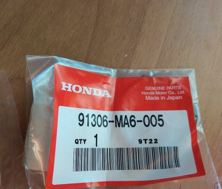 Уплотнительное кольцо 31.7X2.4; Артикул Honda: 91306MA6005 (Оригинал)